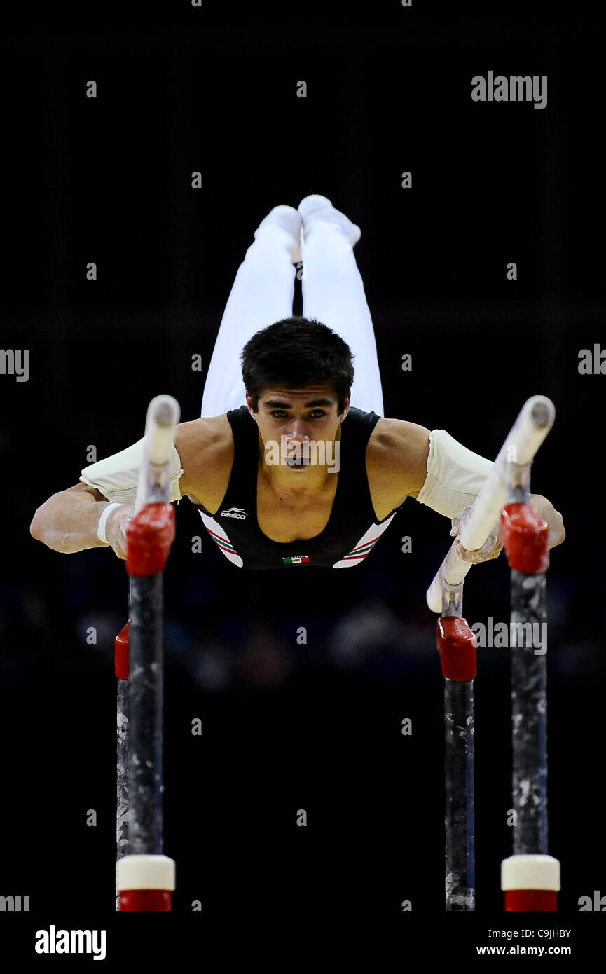 13.1.2012 London, England. #211 Daniel Corral Barron (MEX) in action ...