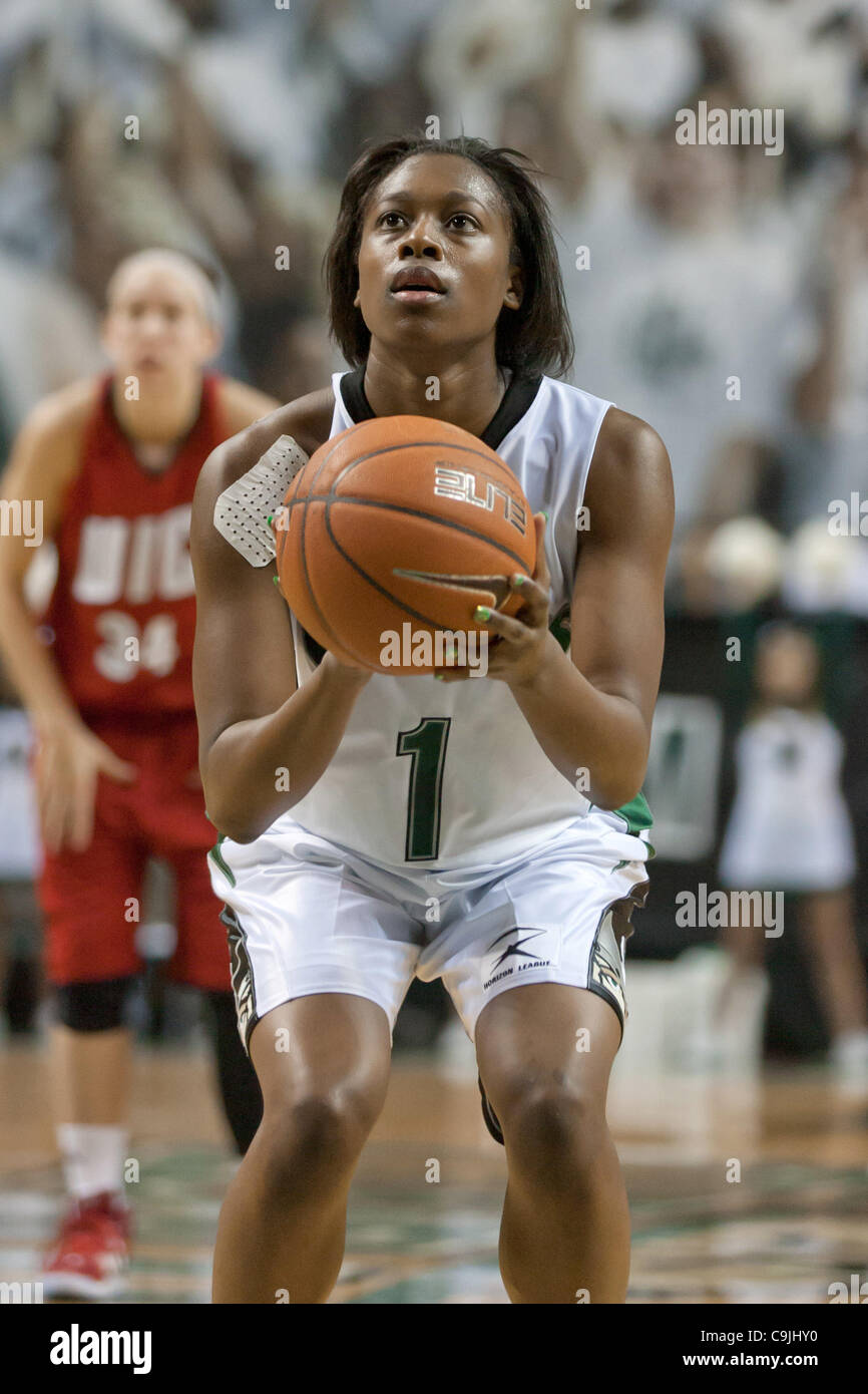 Jan. 12, 2012 - Cleveland, Ohio, U.S - Cleveland State forward Imani ...