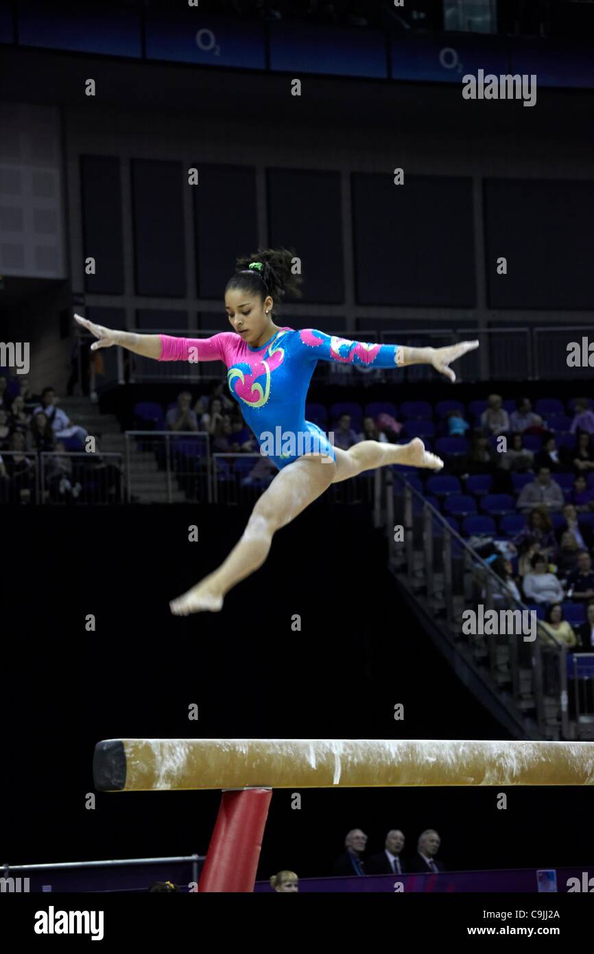Lorena Quinones Moreno (Puerto Rico) competing on Women's Balance Beam ...