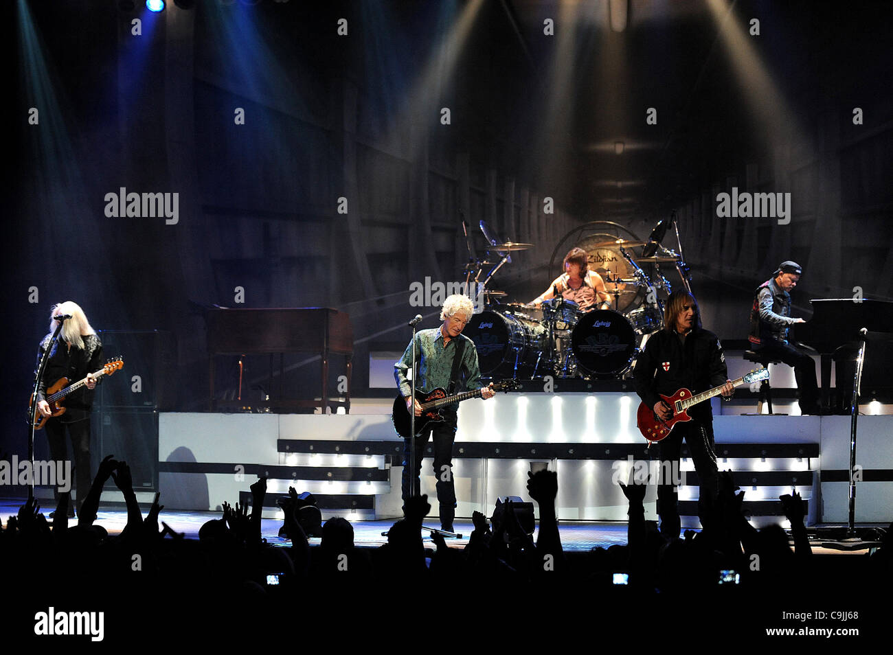 Jan 13, 2012 - Myrtle Beach, South Carolina; USA - (L-R) Bass Guitarist ...