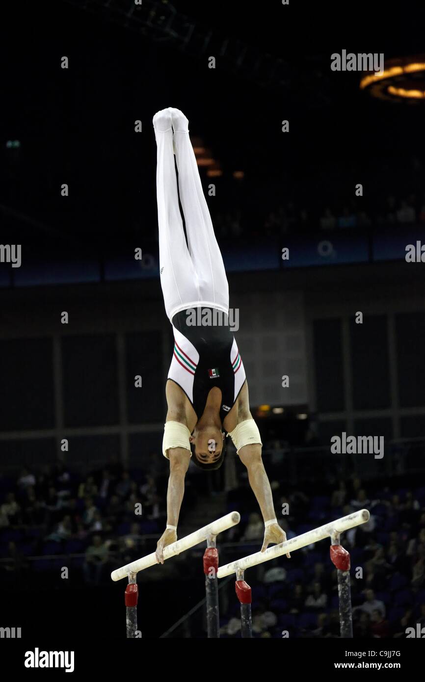 Daniel Corral Barron (Mexico) competing in Men's Parallel Bars in Visa ...