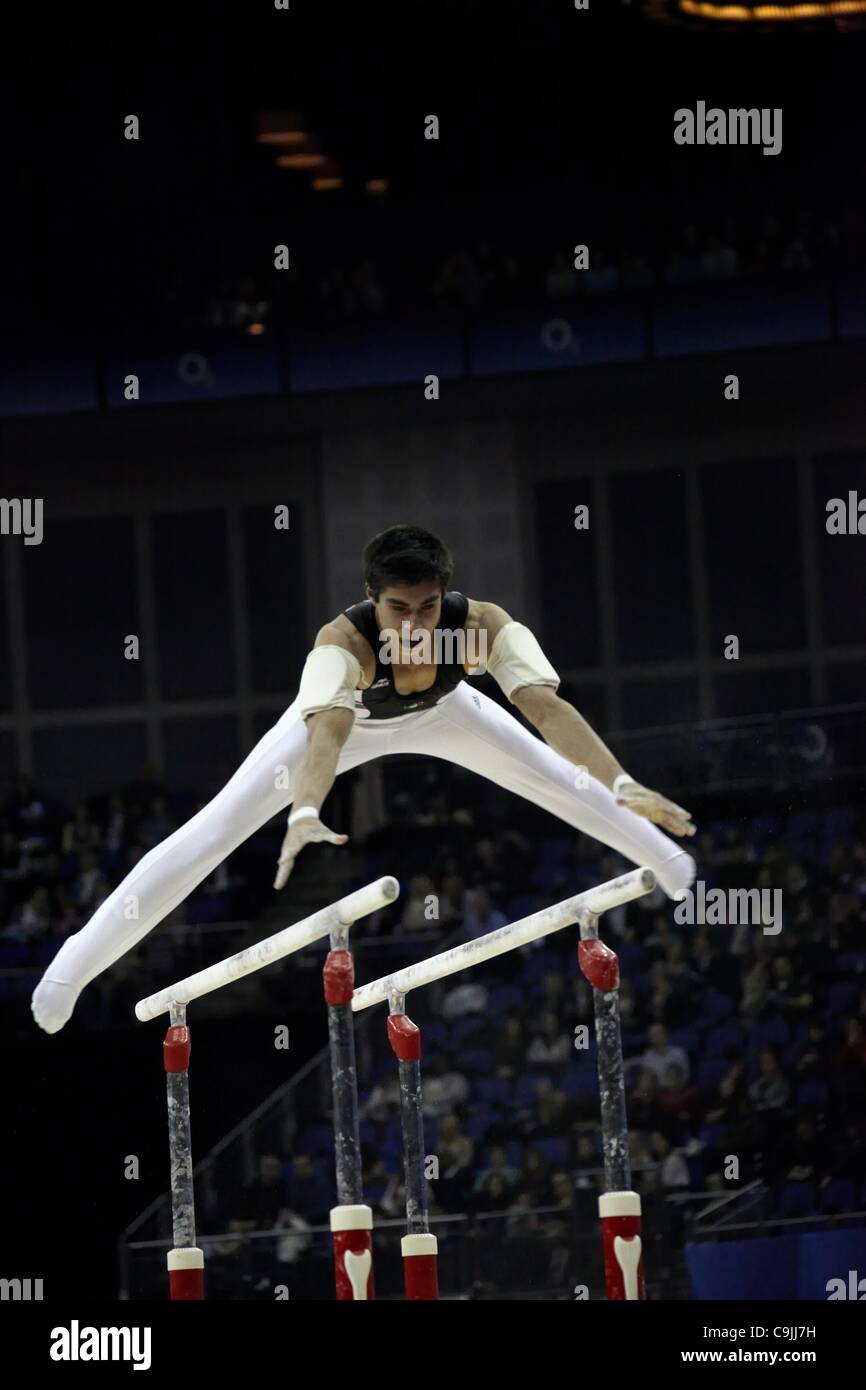 Daniel Corral Barron (Mexico) competing in Men's Parallel Bars in Visa ...
