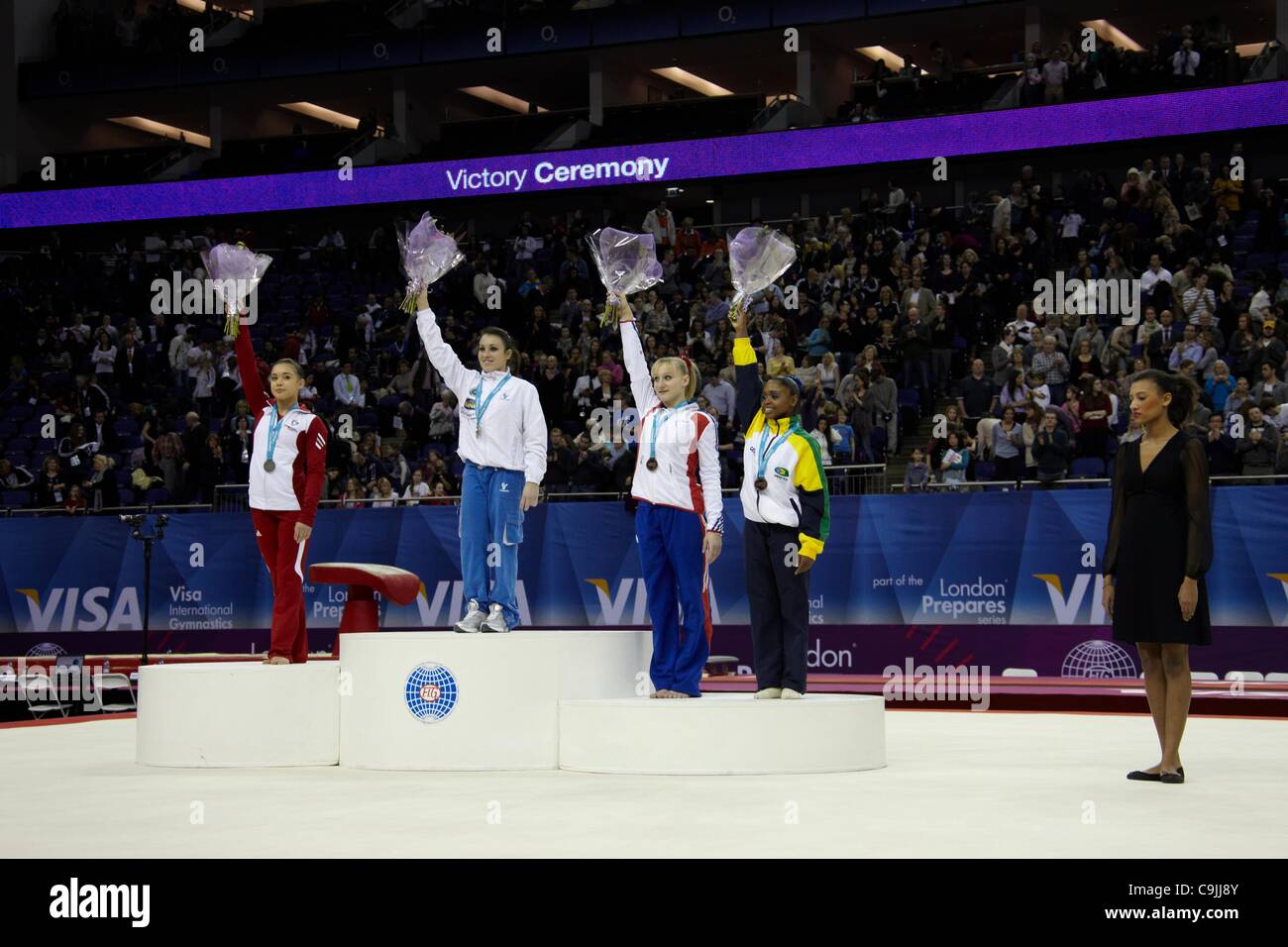 Gold, Vanessa Ferrari (Italy) , Silver, Victoria Moors (Canada), Bronze ...