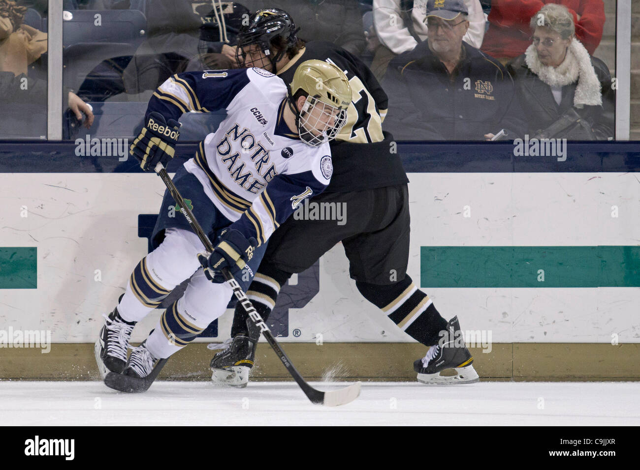 Jan. 13, 2012 - South Bend, Indiana, U.S - Notre Dame left wing Jeff ...