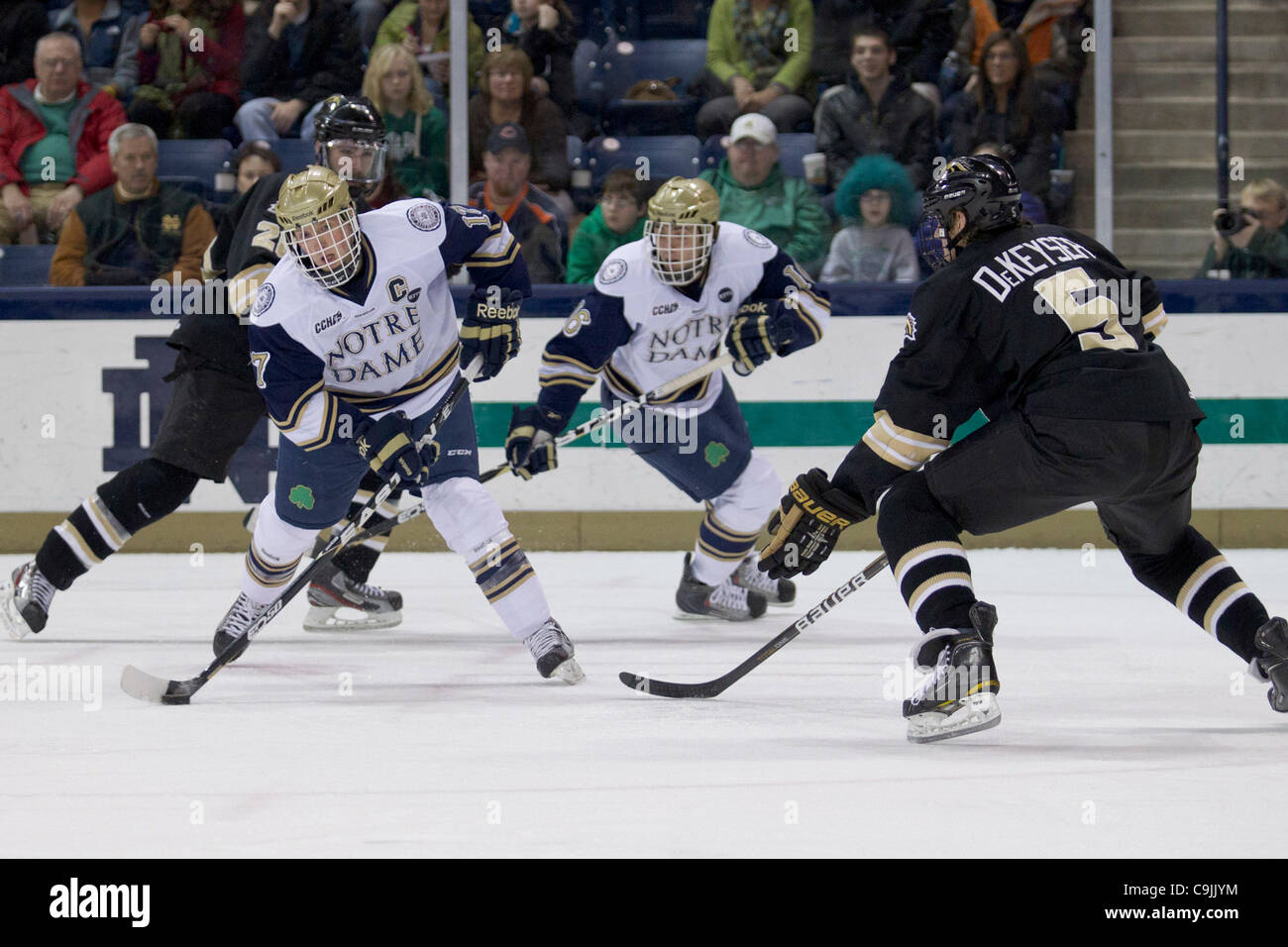 Jan. 13, 2012 - South Bend, Indiana, U.S - Notre Dame right wing Billy ...