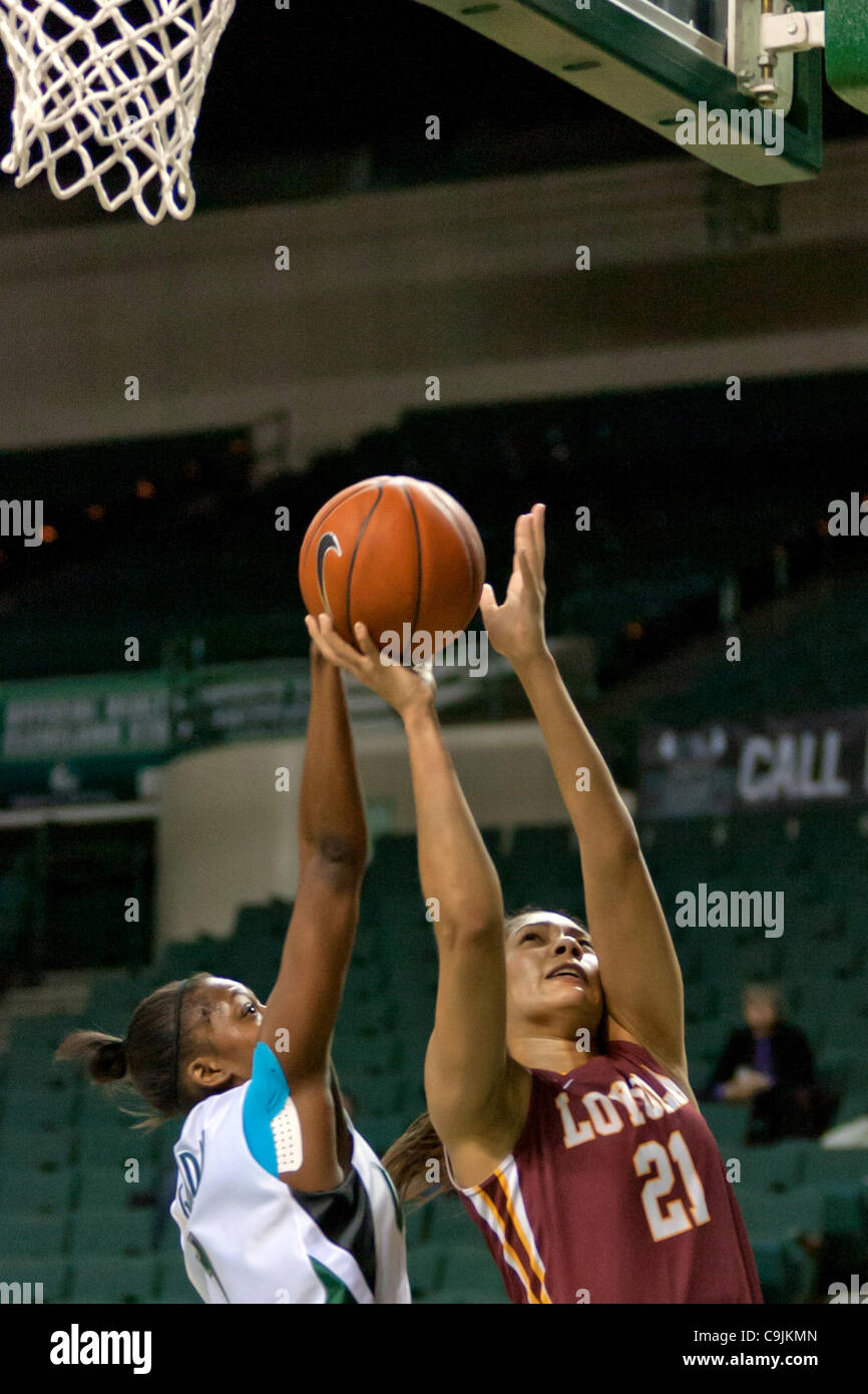 Jan. 14, 2012 - Cleveland, Ohio, U.S - Loyola guard Troy Hambric (21 ...