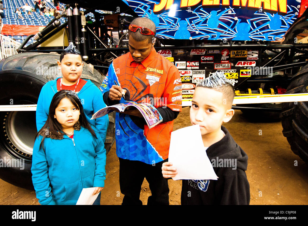 April 14, 2011 - Houston, Texas, U.S - Spiderman Bari Musawwir signs ...