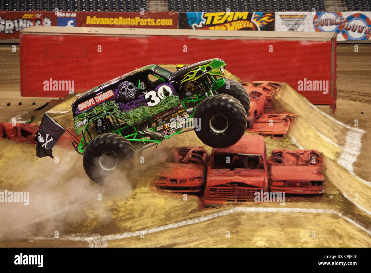 April 14, 2011 - Houston, Texas, U.S - Grave Digger Chad Tingler ...