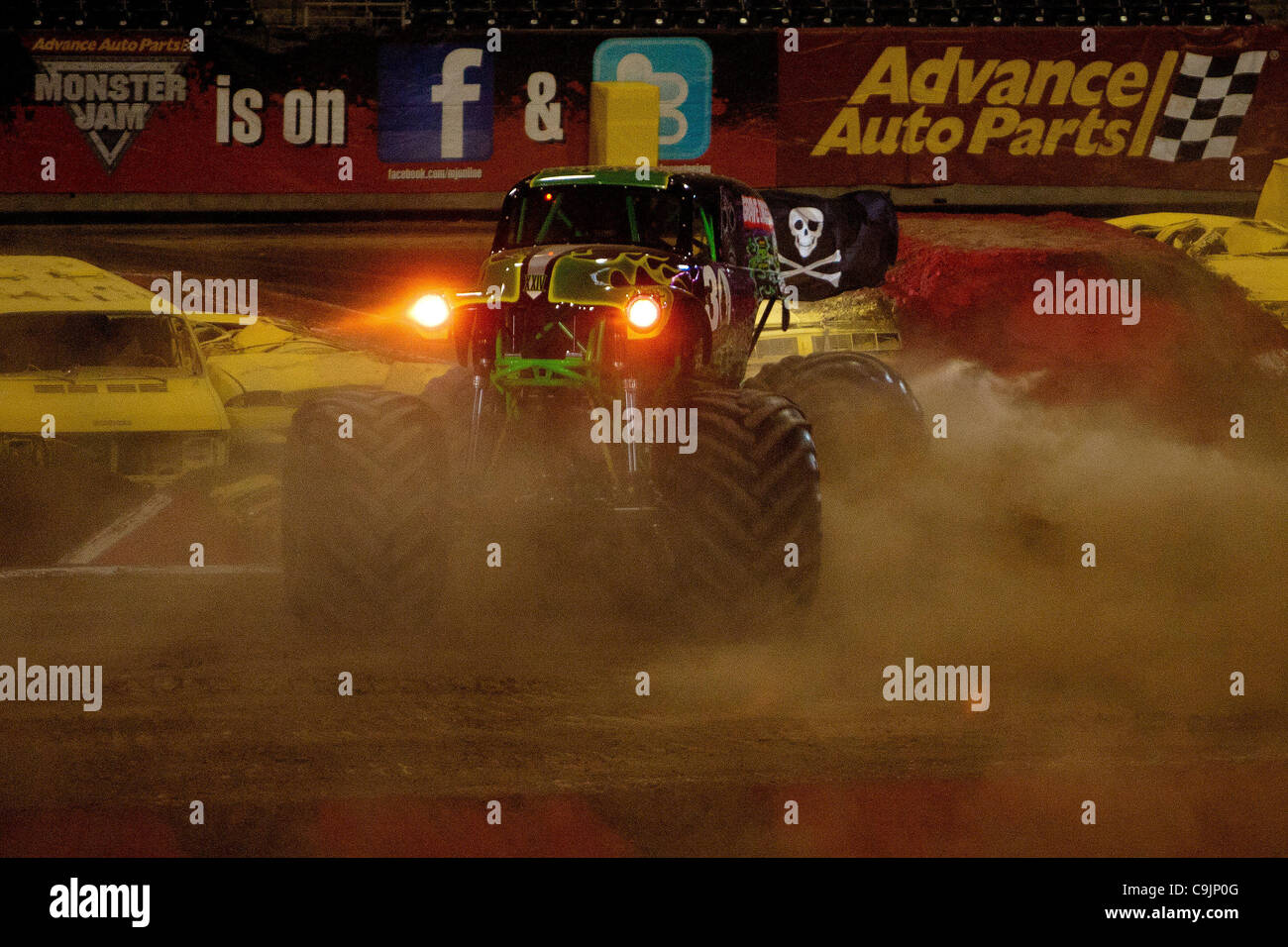 April 14, 2011 - Houston, Texas, U.S - Grave Digger Chad Tingler ...