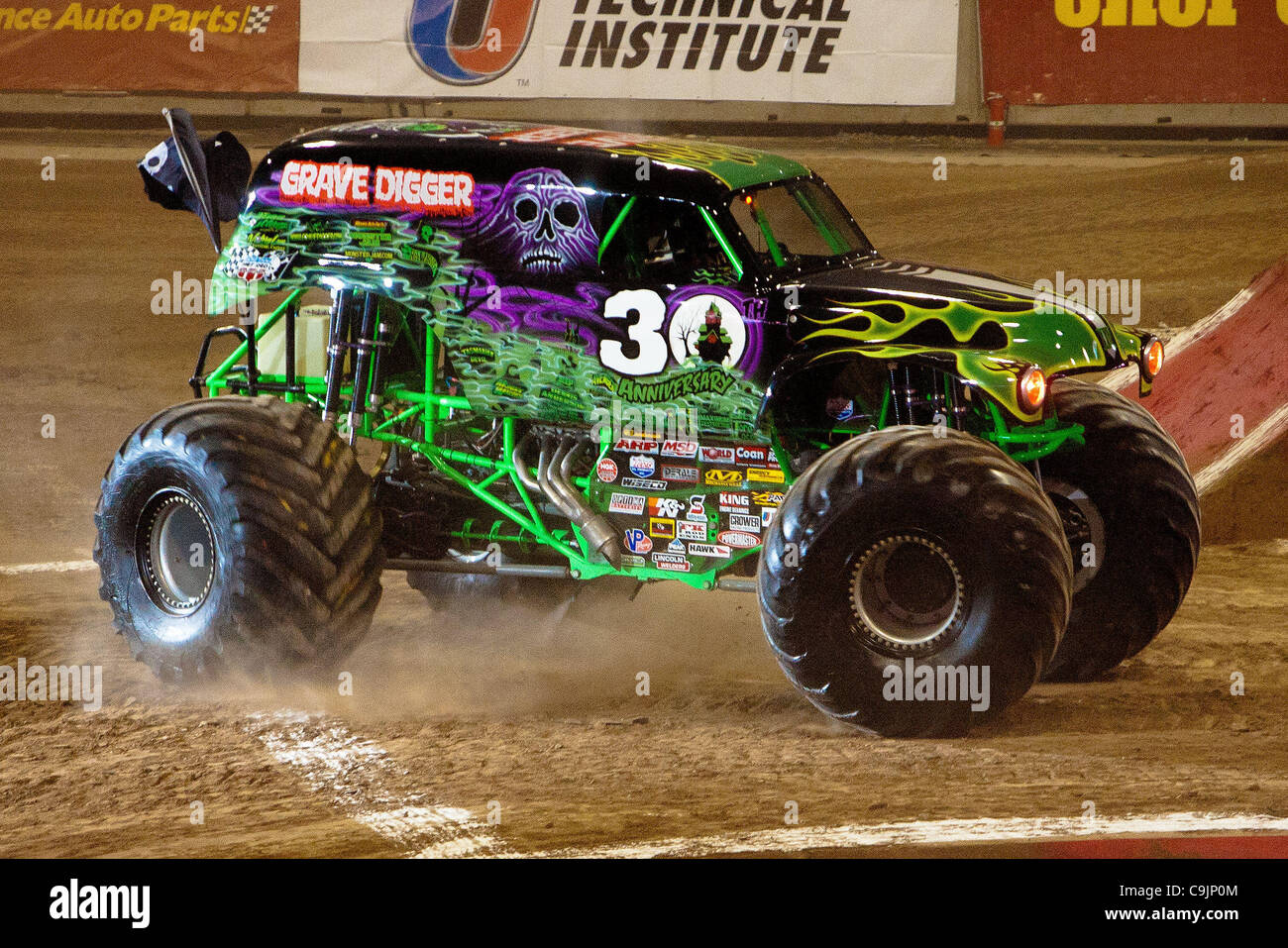 April 14, 2011 - Houston, Texas, U.S - Grave Digger Chad Tingler ...