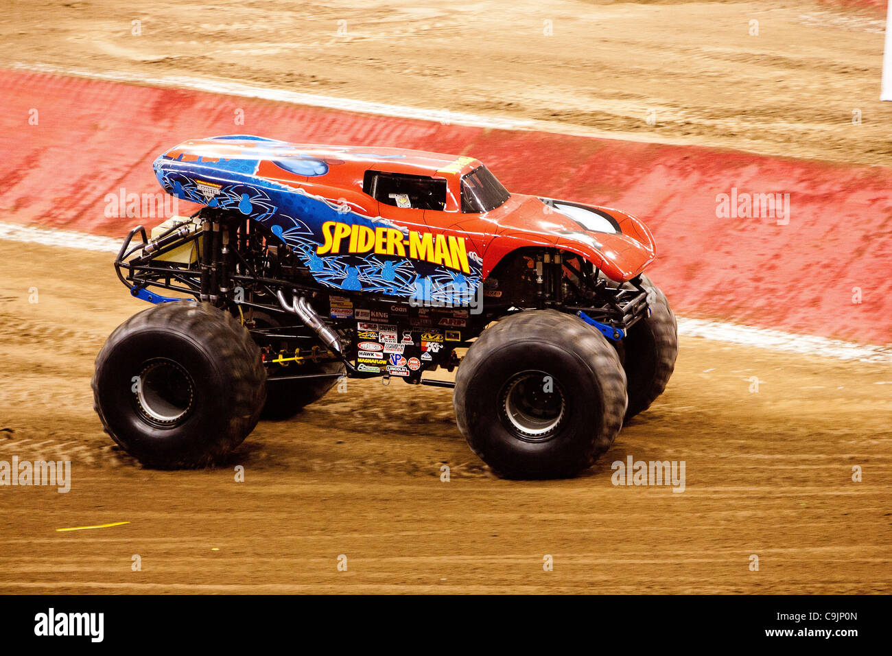 Monster jam spiderman hi-res stock photography and images - Alamy