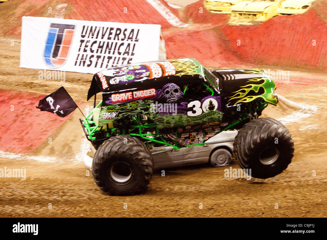 April 14, 2011 - Houston, Texas, U.S - Grave Digger Chad Tingler ...
