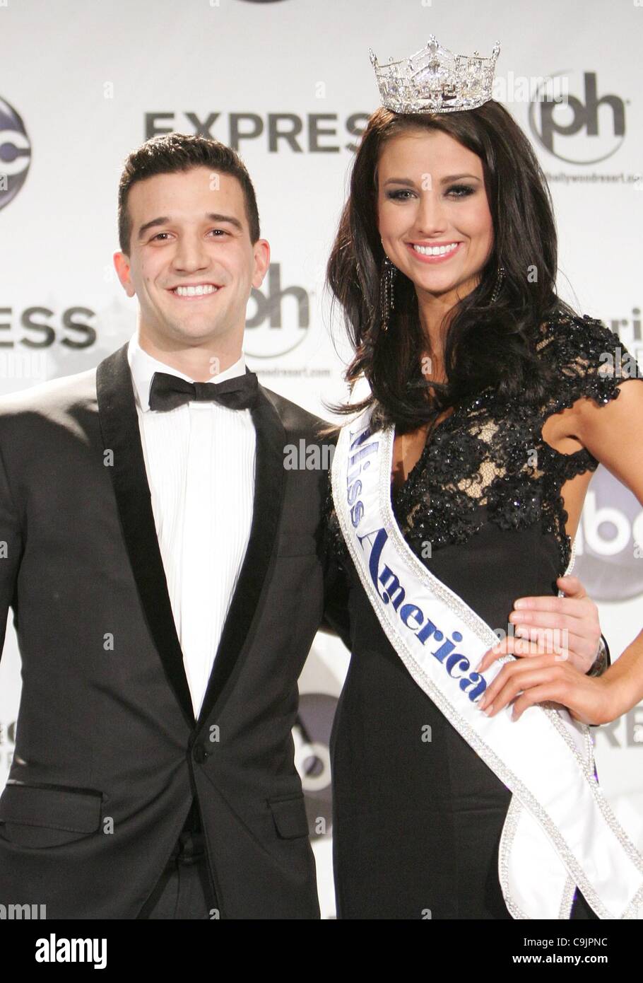 Mark Ballas, Laura Kaeppeler, Miss America 2012 inside for The 2012 ...