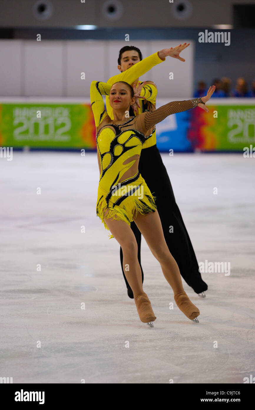 Jan. 15, 2012 - Innsbruck, Austria - Maria Simonova and Dmitri Dragun ...