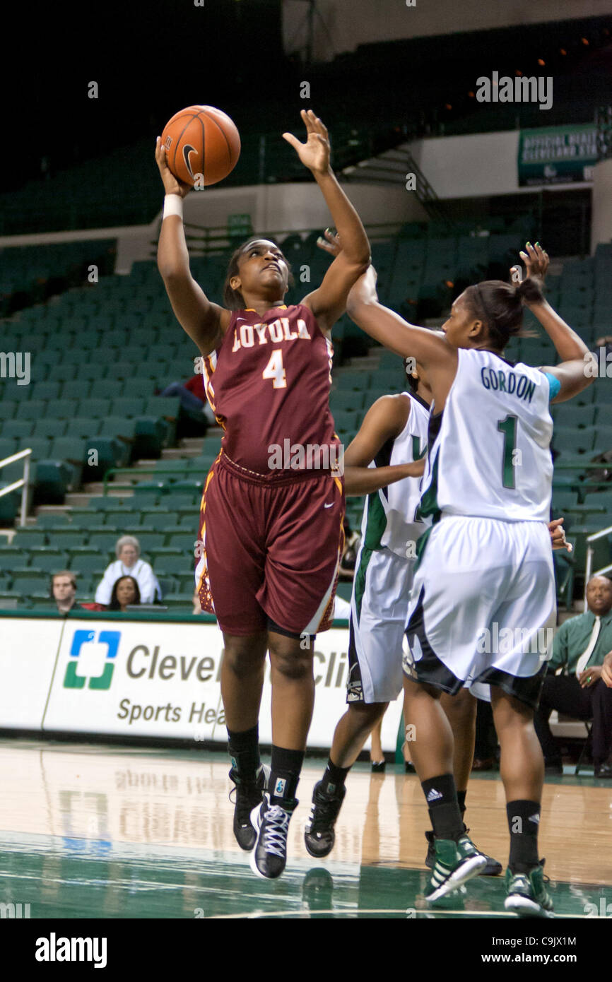 Jan. 14, 2012 - Cleveland, Ohio, U.S - Loyola forward Simone Law (4 ...