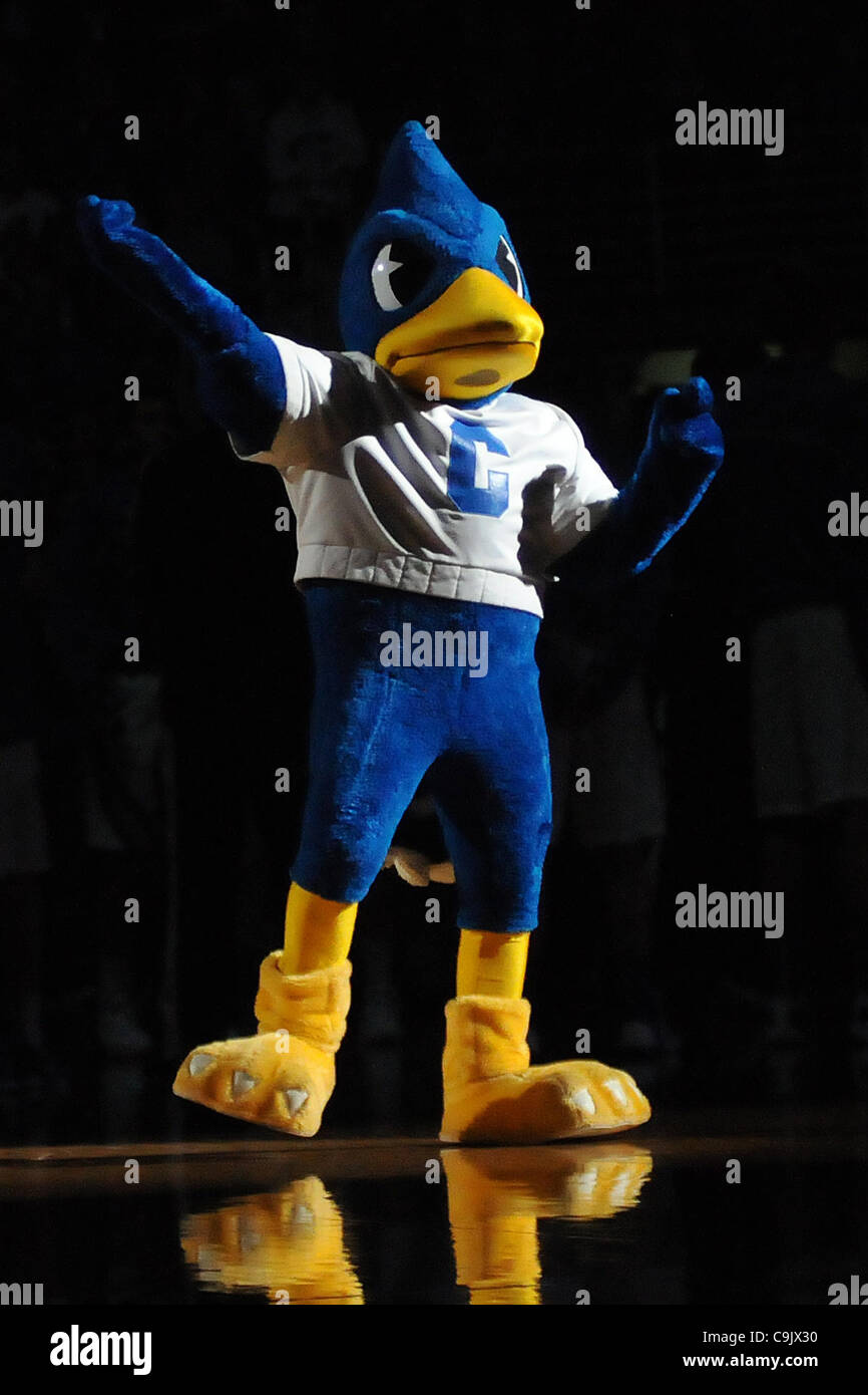 Jan. 15, 2012 - Omaha, Nebraska, U.S - The Creighton mascot gets the ...