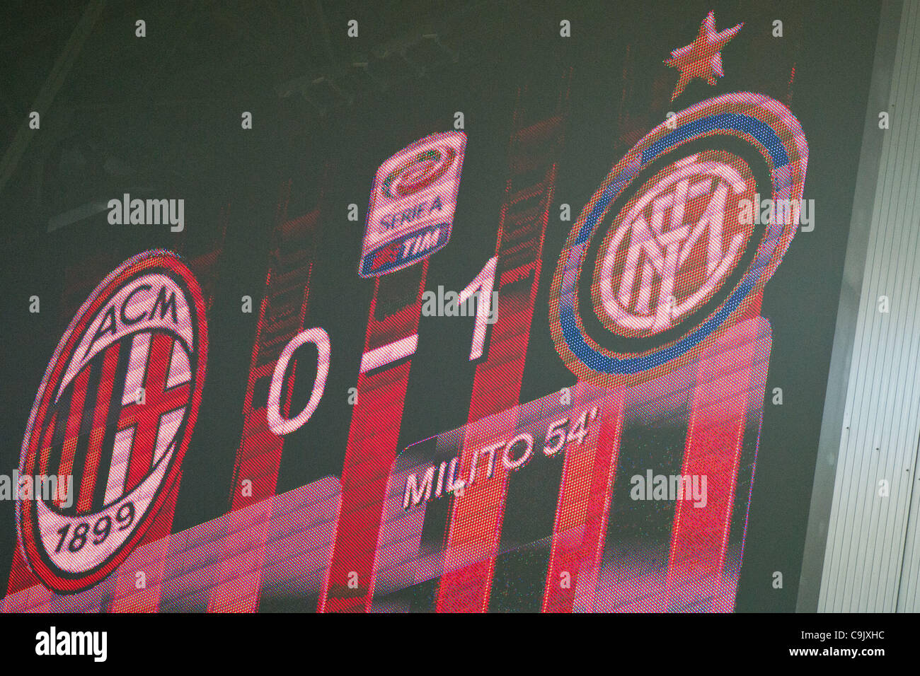 Serie a scoreboard san siro hi-res stock photography and images - Alamy