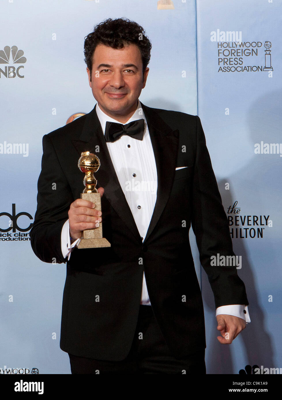 Composer Ludovic Bource poses in the press room at the 69th Annual ...