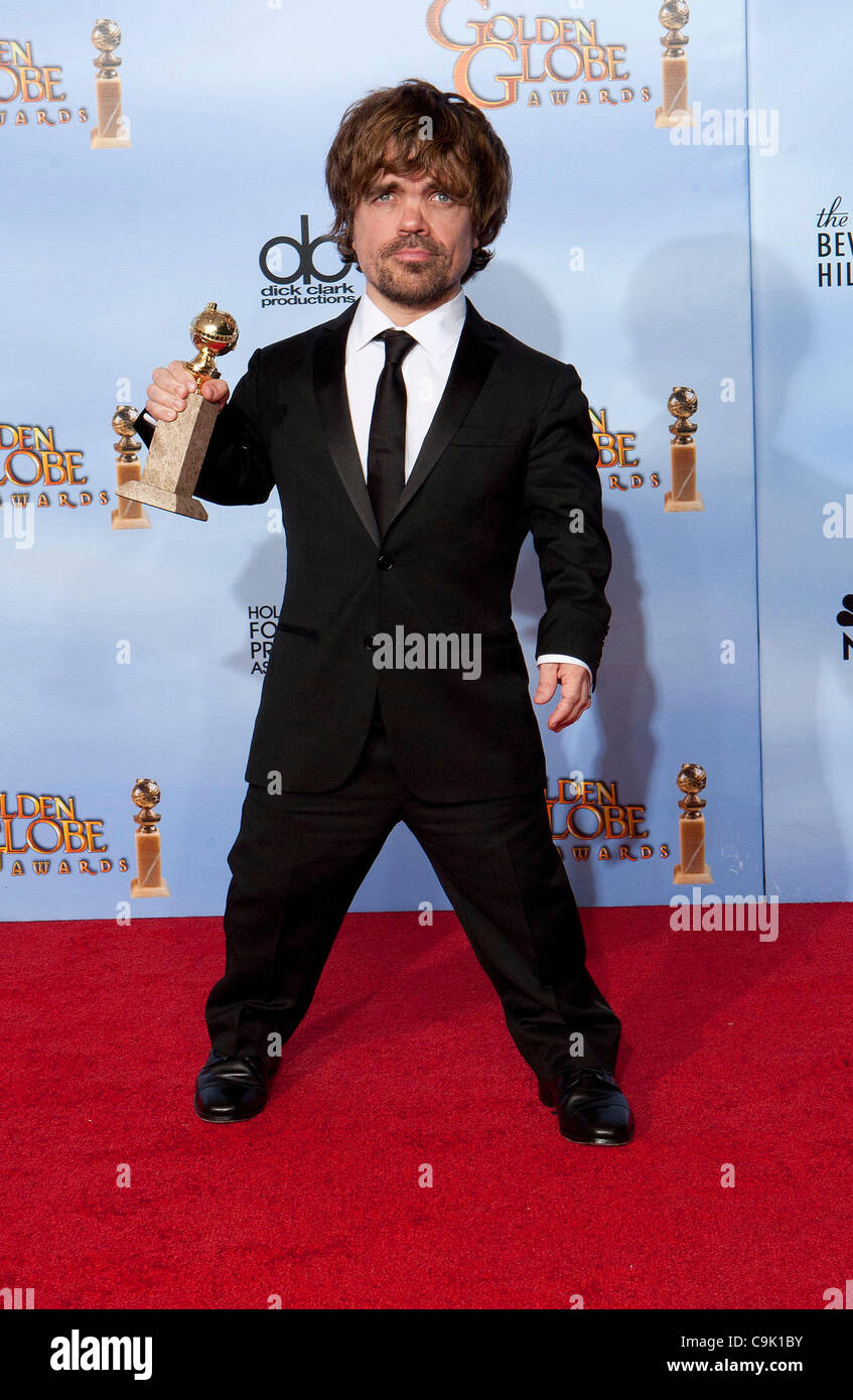 Actor Peter Dinklage poses in the press room with the Best Performance ...