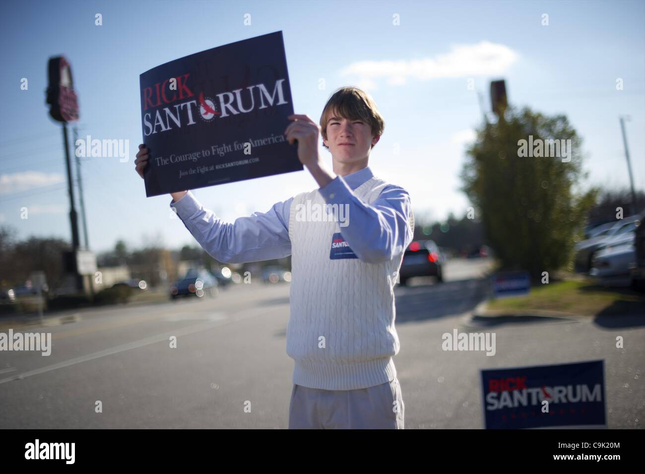 Jan. 16, 2012 - Florence, South Carolina, U.S. - Wearing a sweater vest ...