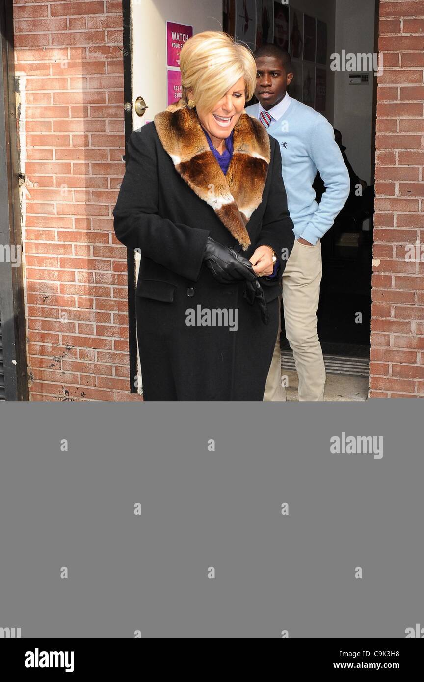 Suze Orman, leaves the "Wendy Williams Show" taping at AMV Studios out ...