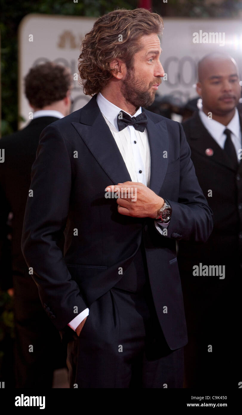 Gerard Butler arrives to the 69th Annual Golden Globe Awards at the ...
