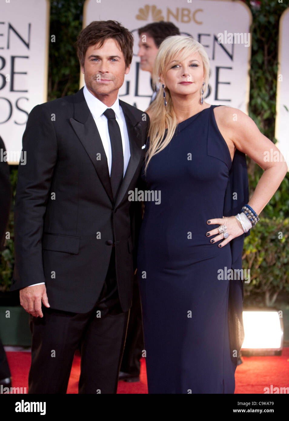 Rob Lowe and Sheryl Berkoff arrive to the 69th Annual Golden Globe ...