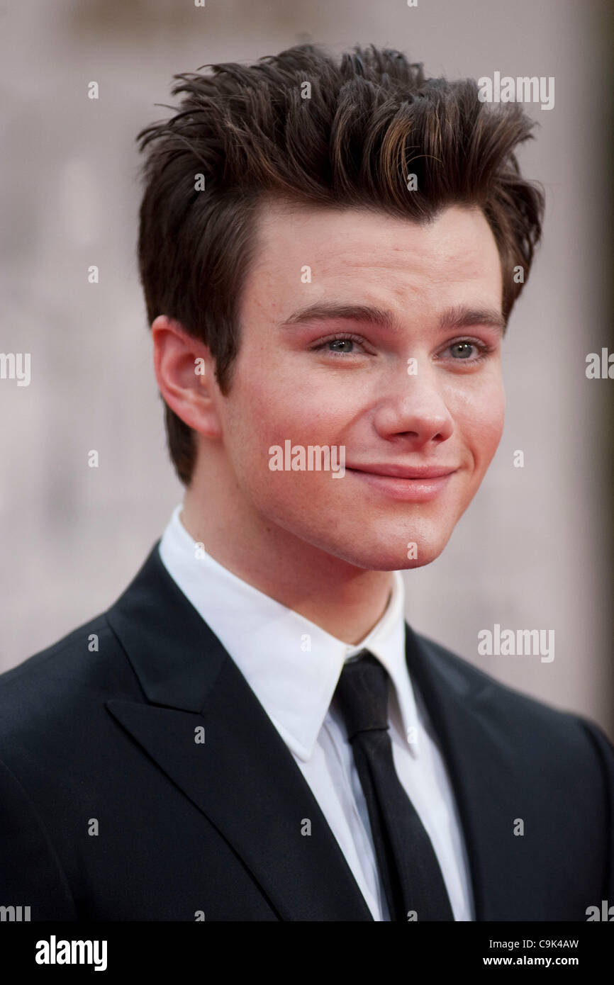 Chris Colfer arrives to the 69th Annual Golden Globe Awards at the ...