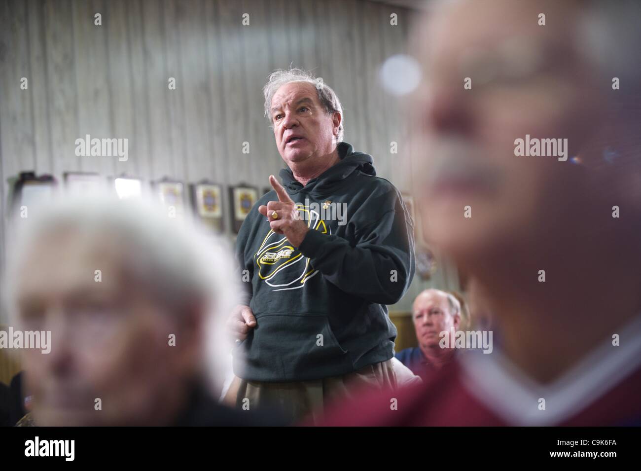 Jan. 17, 2012 - Murrells Inlet, SC, USA - A supporter of Rick Perry ...
