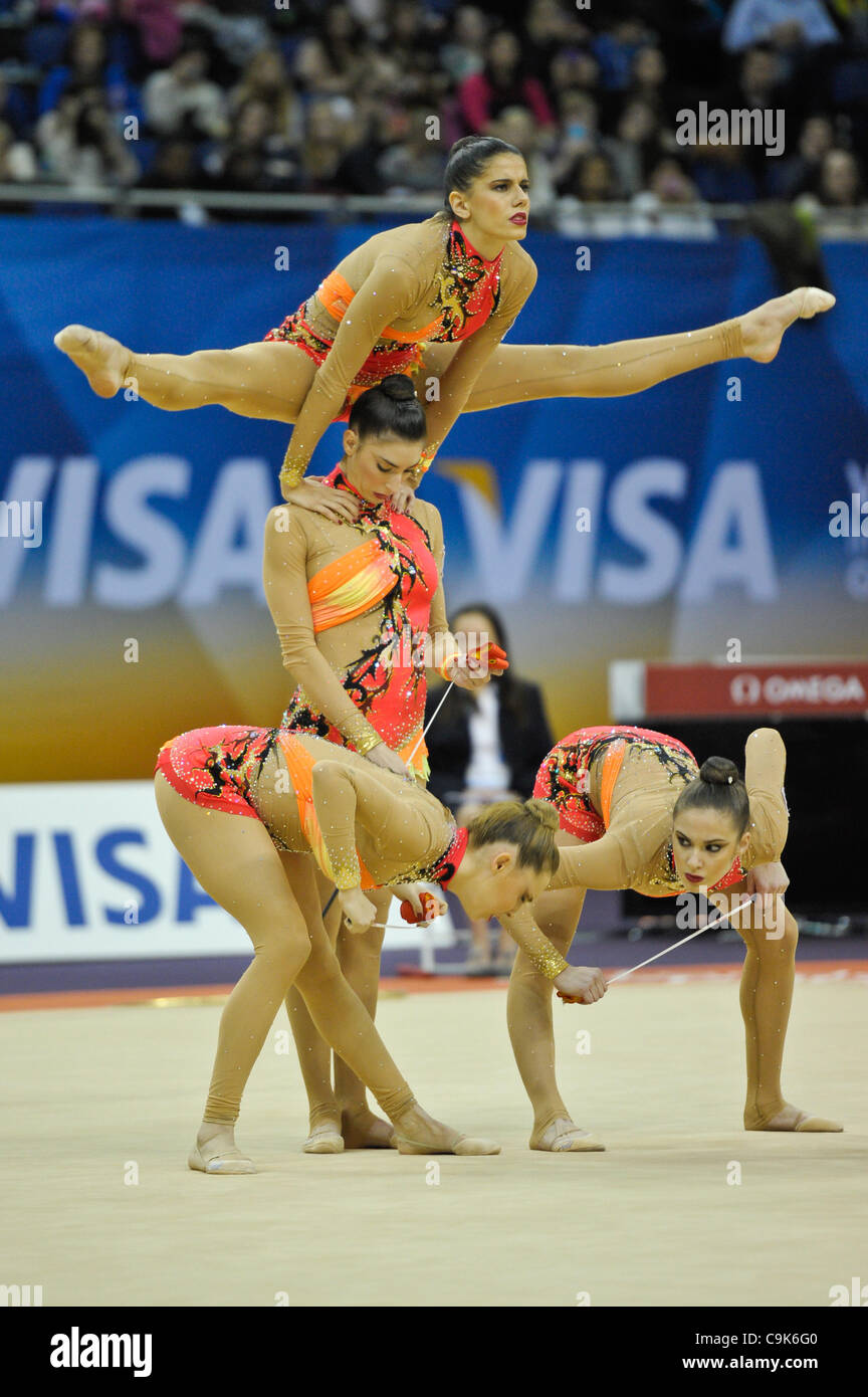 Olympic Test Event Gymnastics. O2 Arena London England. 17.1.12 ...