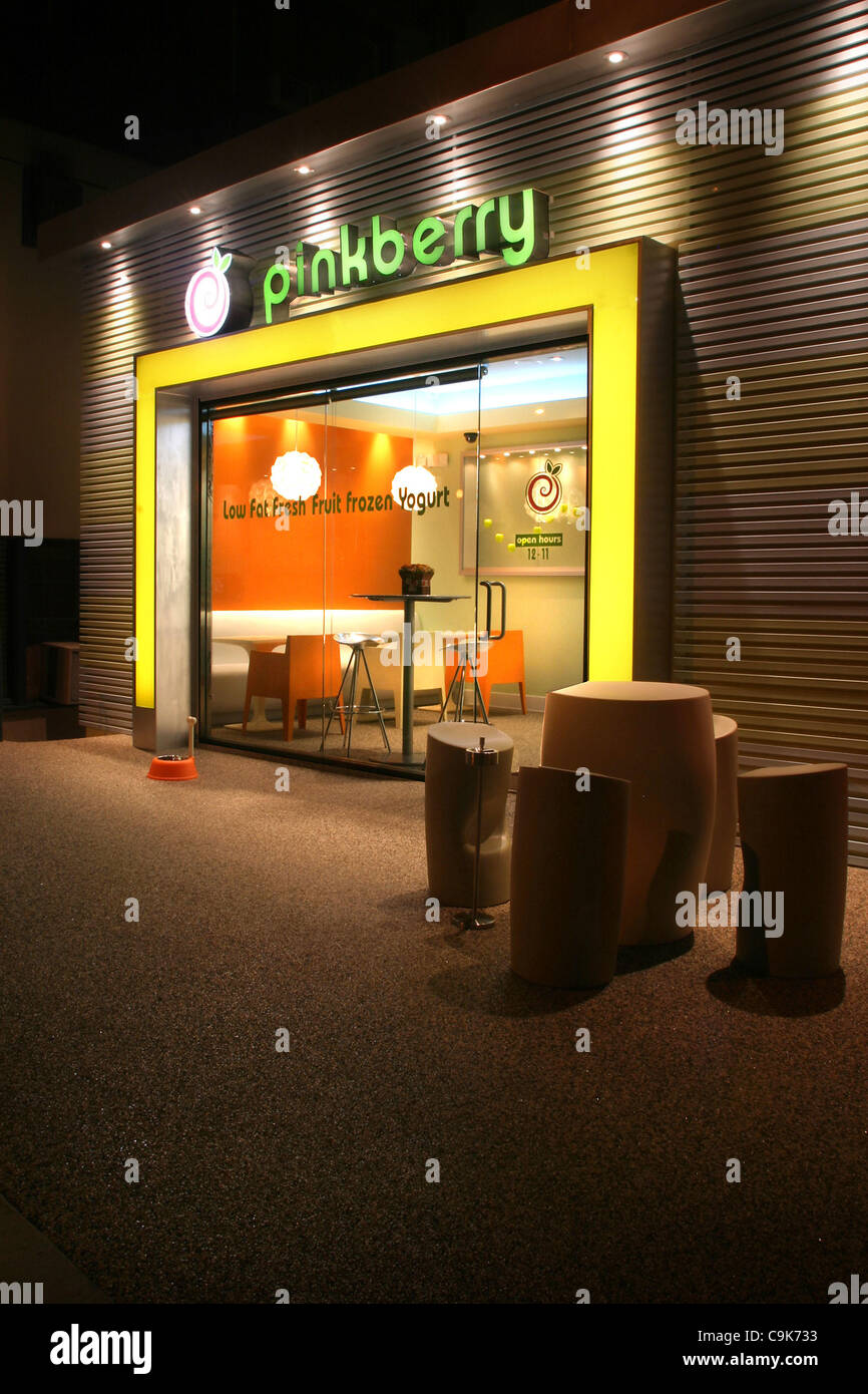 A file photo of the Pinkberry brand frozen dessert with mixed fruits is ...