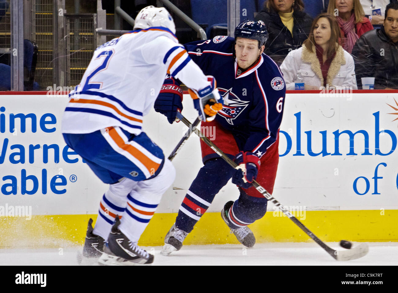 Jan. 17, 2012 - Columbus, Ohio, U.S - Columbus Blue Jackets defenseman ...