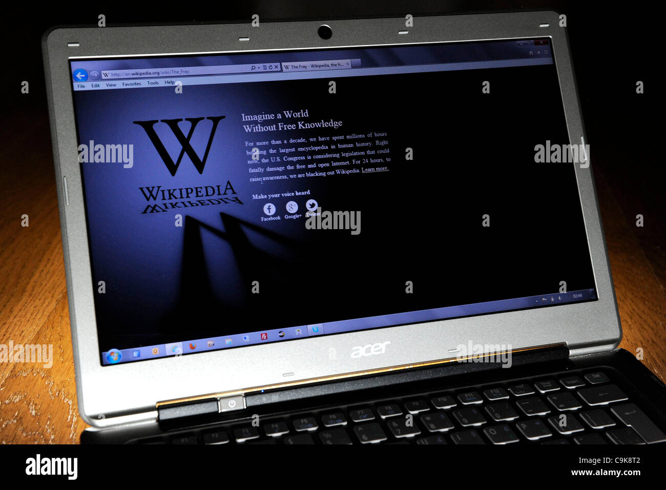 Wikipedia protest hi-res stock photography and images - Alamy