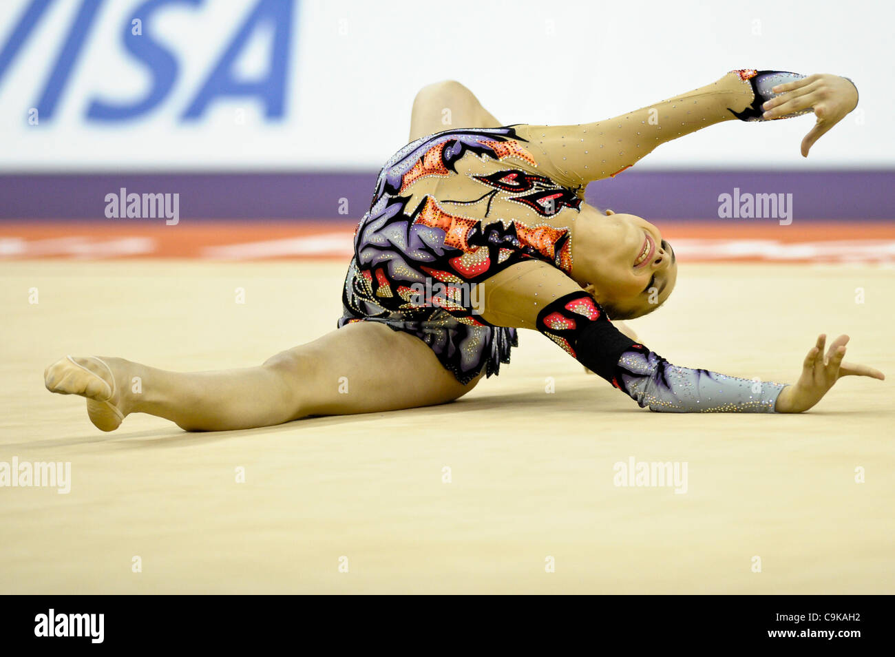 Olympic Test Event Gymnastics. O2 Arena London England. 18.1.12 ...
