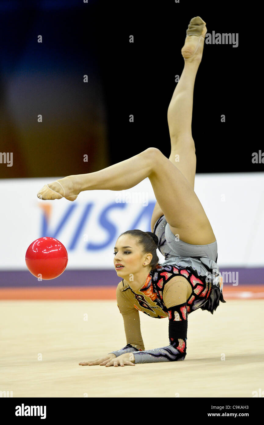 Olympic Test Event Gymnastics. O2 Arena London England. 18.1.12 ...