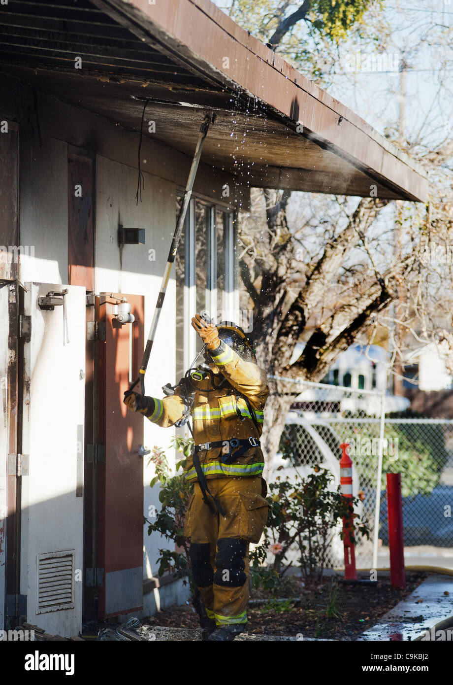 Jan. 17, 2012 - Turlock, CA, USA - A building modernization project at ...