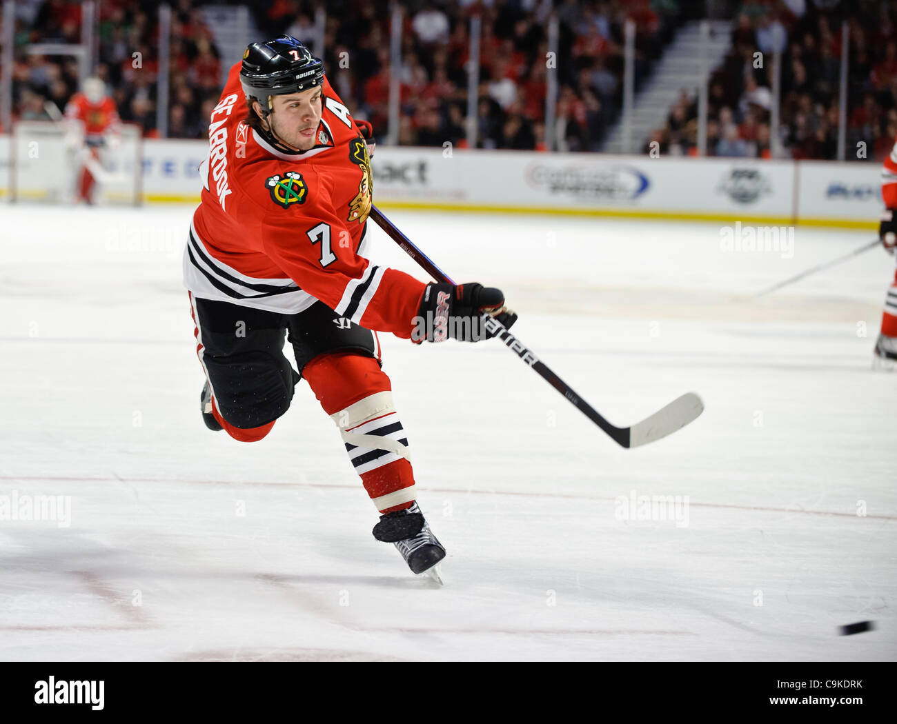 Jan. 18, 2012 - Chicago, Illinois, U.S - Chicago defenseman Brent ...