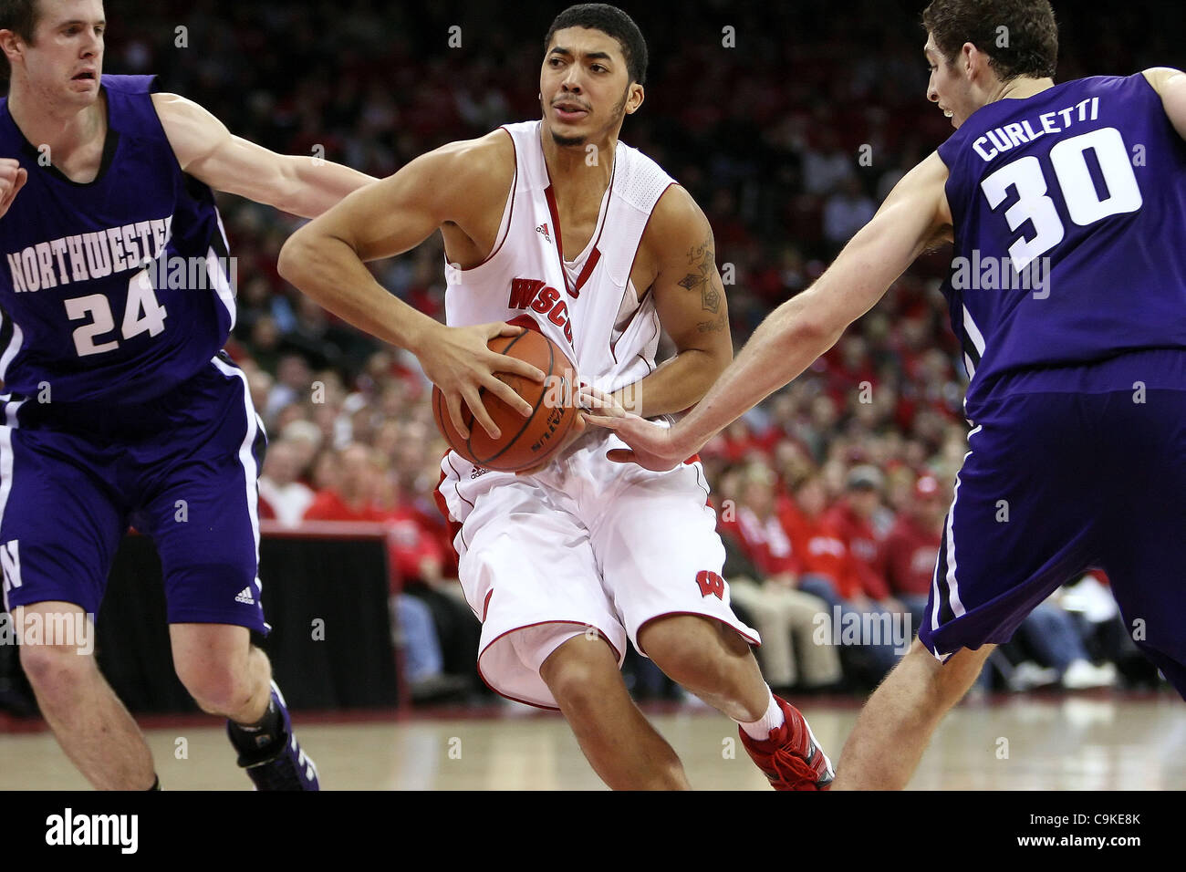 Jan. 18, 2012 - Madison, Wisconsin, U.S - Wisconsin guard/forward Rob ...