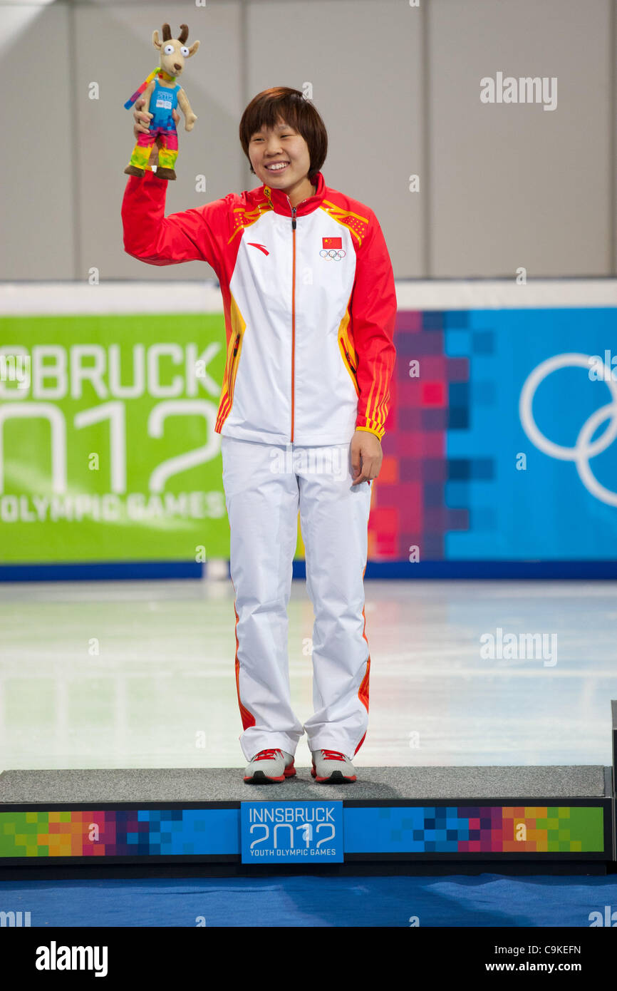 Jan. 18, 2012 - Innsbruck, Austria - Xu Aili from China during award ...