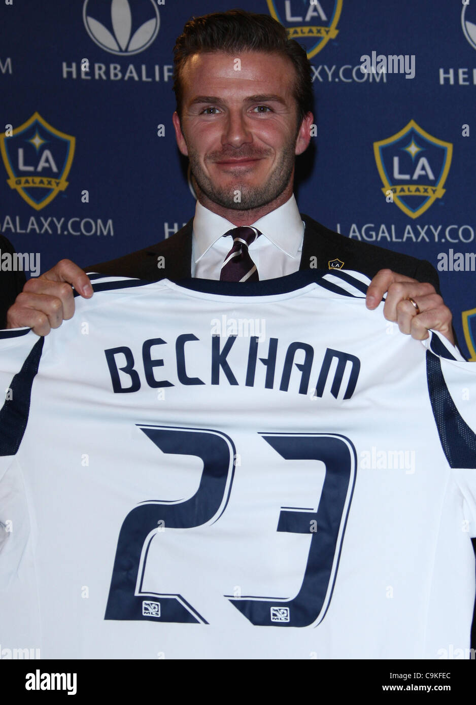 DAVID BECKHAM DAVID BECKHAM PRESS CONFERENCE DOWNTOWN LOS ANGELES ...