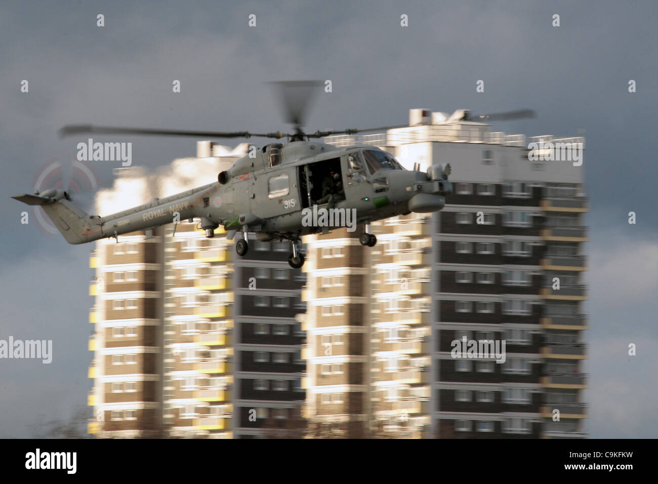 Royal navy helicopter london hi-res stock photography and images - Alamy