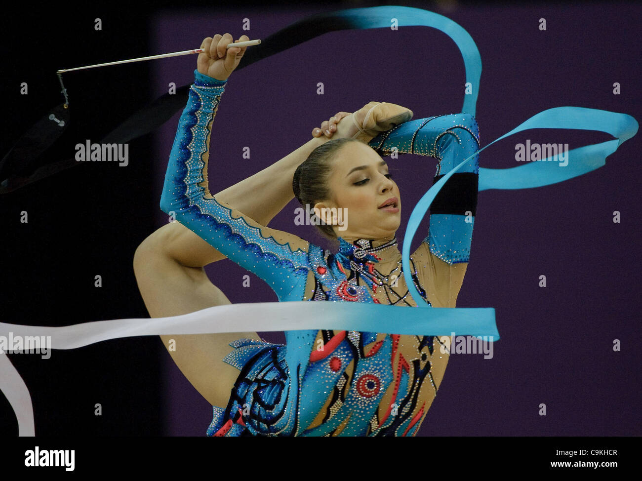 18.01.2012 London England. Alexandra PISCUPESCU [ROU] in action during ...