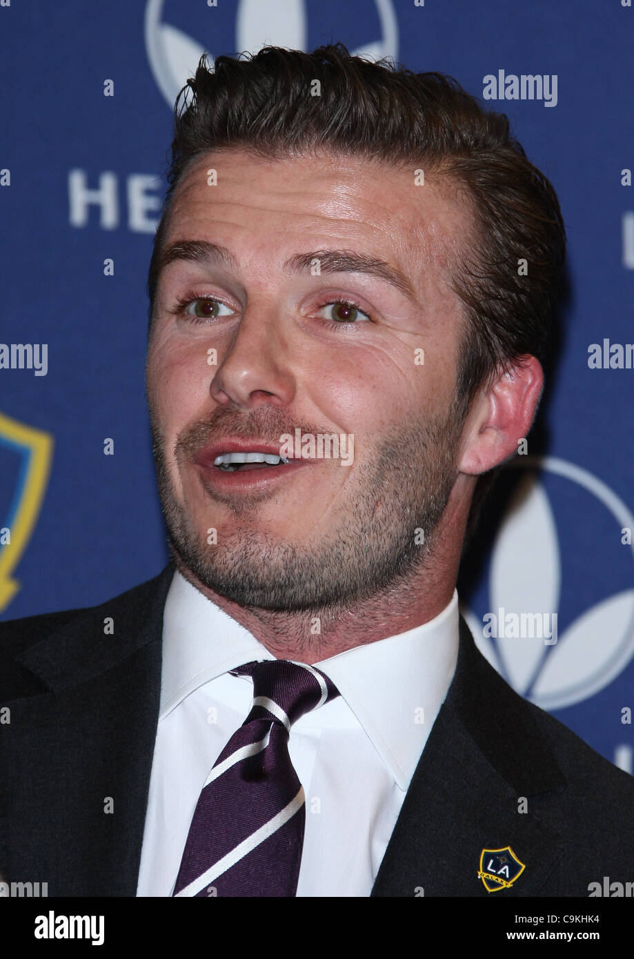 DAVID BECKHAM DAVID BECKHAM PRESS CONFERENCE DOWNTOWN LOS ANGELES ...
