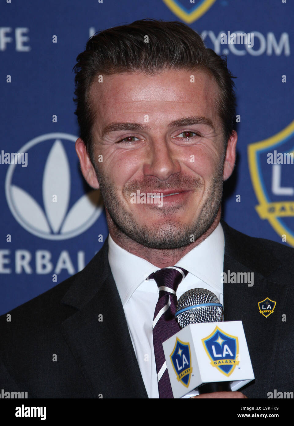 DAVID BECKHAM DAVID BECKHAM PRESS CONFERENCE DOWNTOWN LOS ANGELES ...