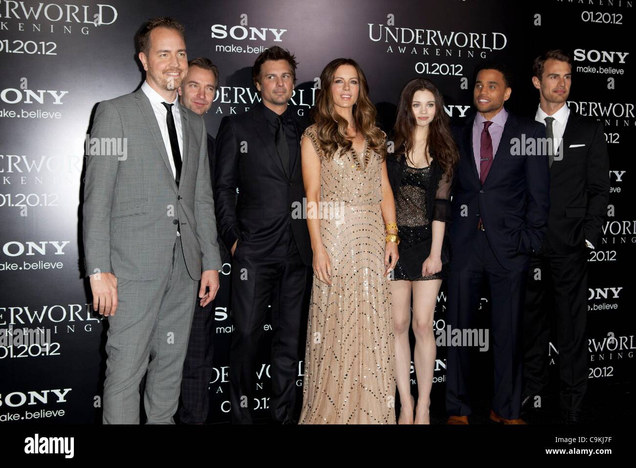 Len Wiseman, Kate Beckinsale, India Eisley, Michael Ealy, Theo James at ...