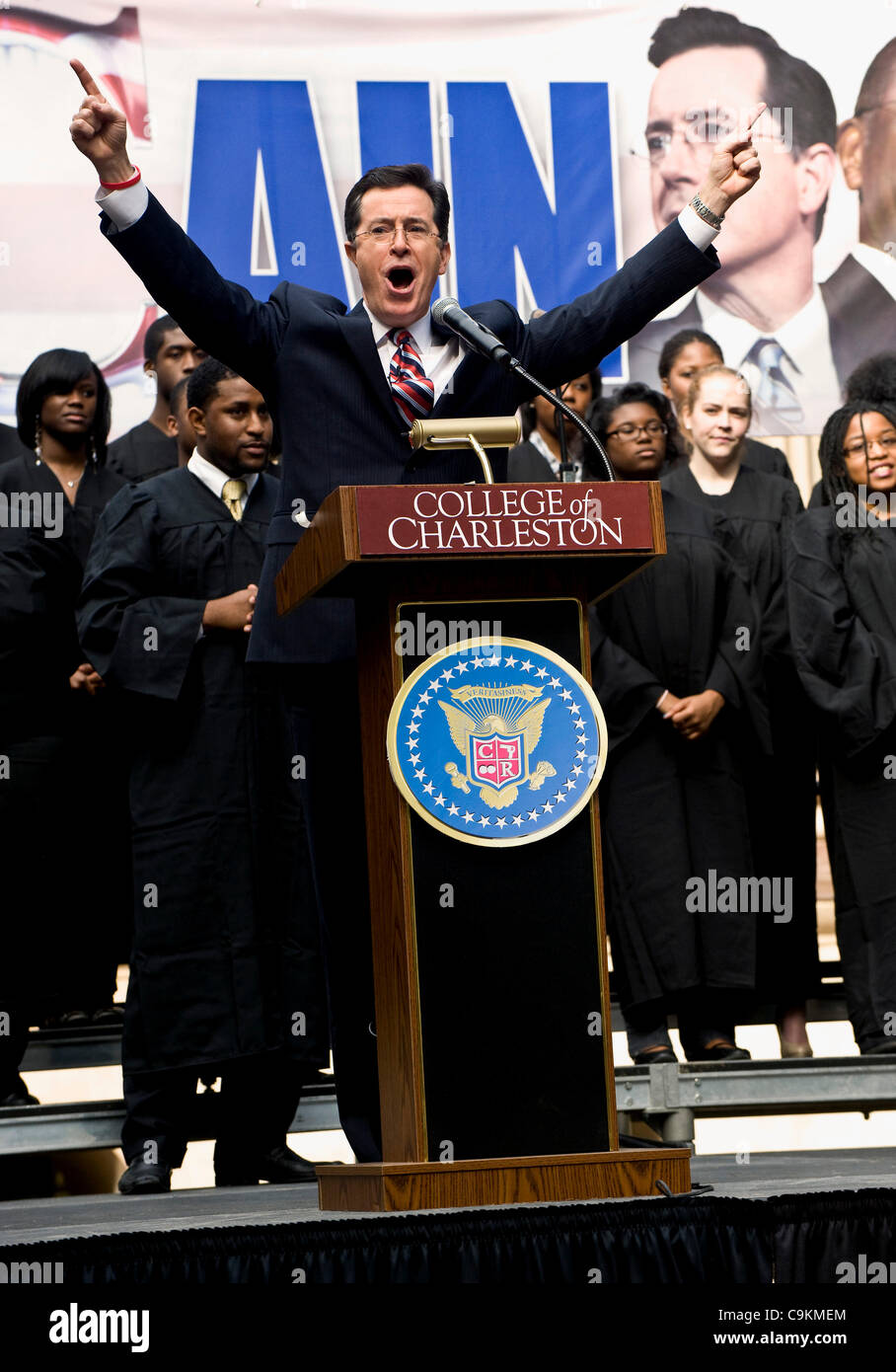 Jan. 20, 2012 - Charleston, SC, USA - South Carolina native son Stephen ...