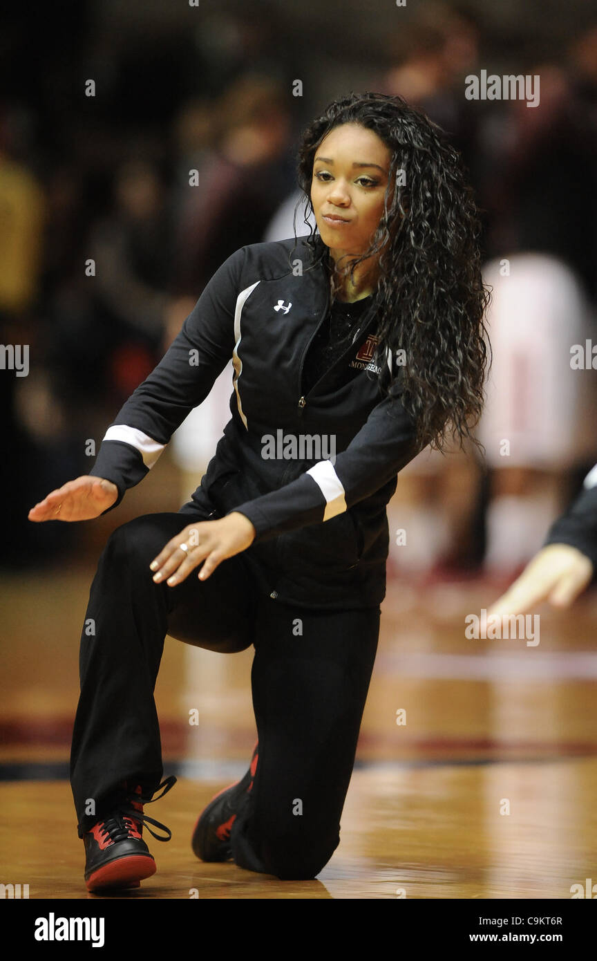 Jan. 21, 2012 - Philadelphia, Pennsylvania, U.S - The Temple dance team ...