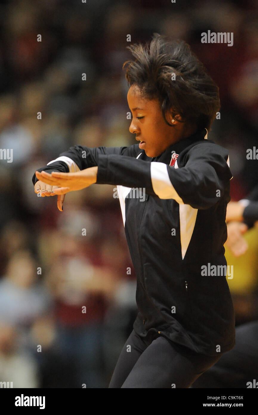 Jan. 21, 2012 - Philadelphia, Pennsylvania, U.S - The Temple dance team ...