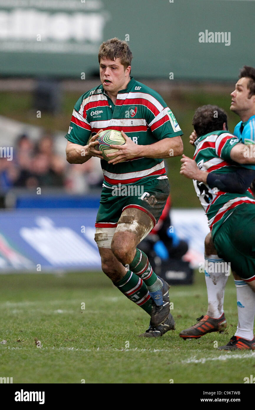 021.01.2012. Welford Road, Leicester, England. Ed Slater (Tigers) in ...
