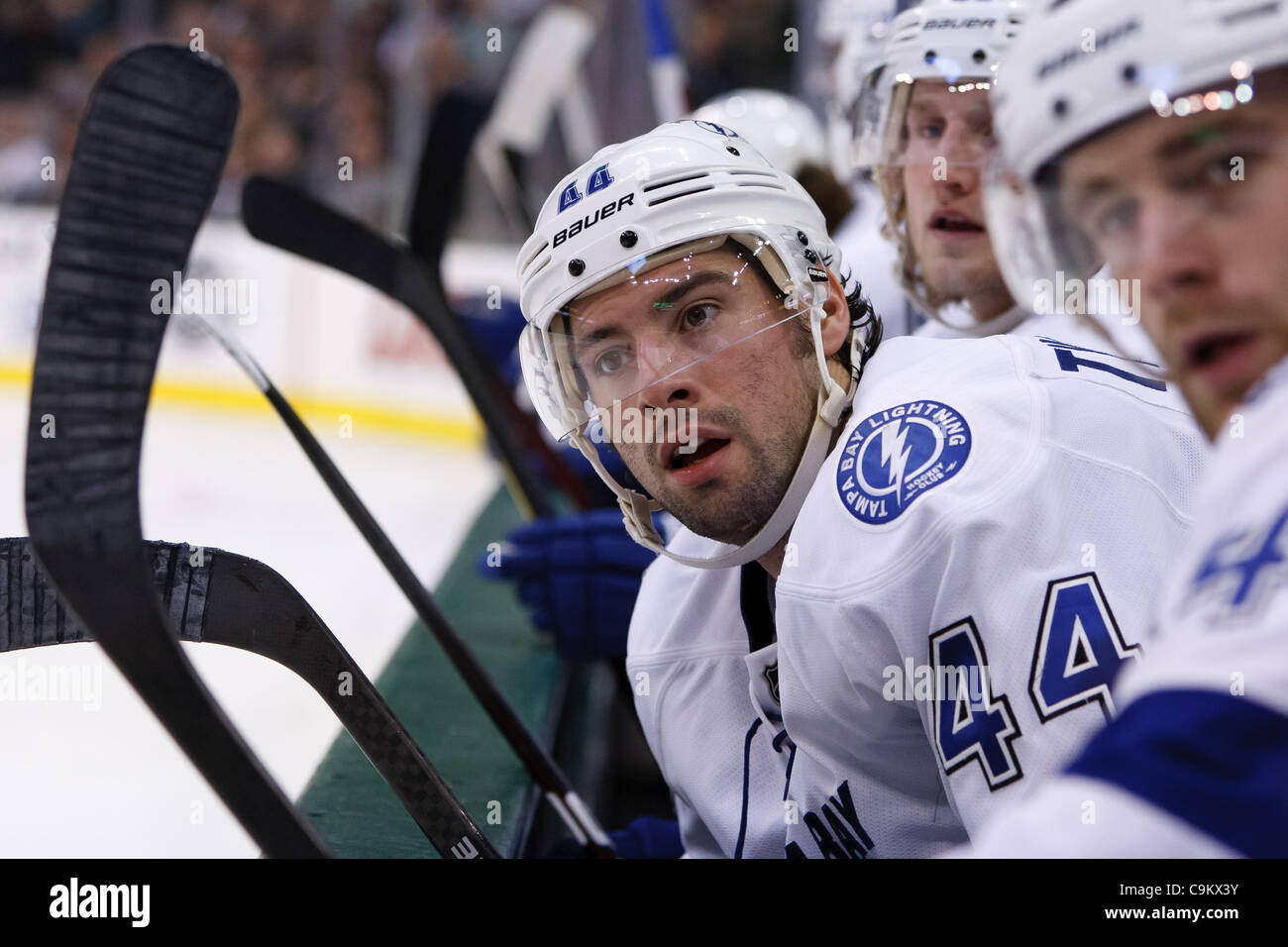 Jan. 20, 2012 - Dallas, Texas, US - Tampa Bay Lightning Forward NATE ...